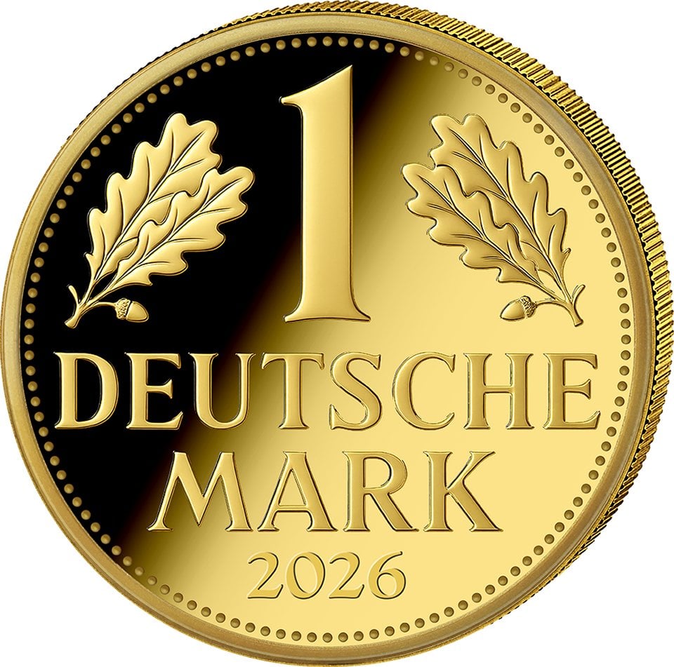 0,5g Gold Deutsche Mark 2026 (Auflage: 5.000 | Polierte Platte)