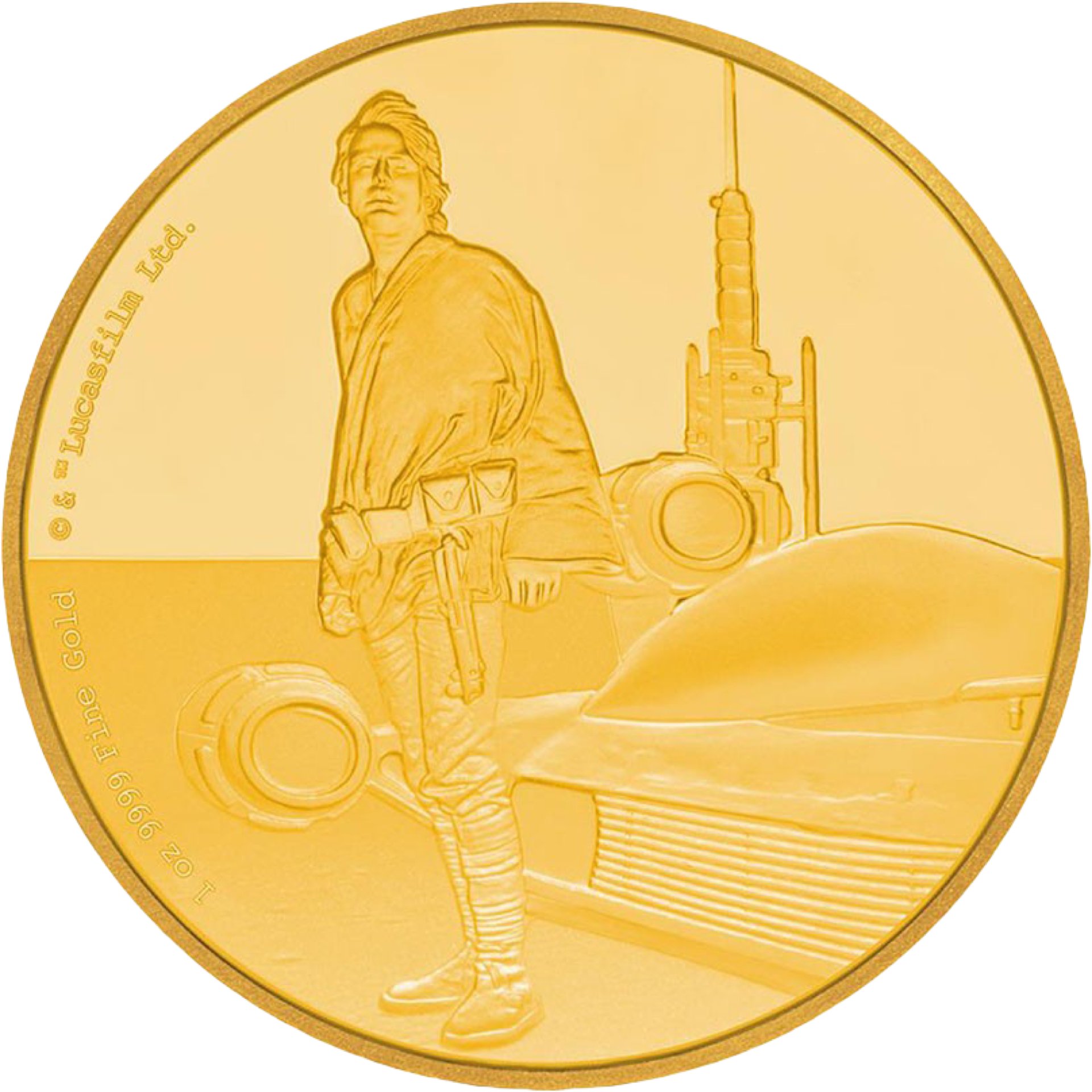 1/4 Unze Gold Luke Skywalker Star Wars 2017 PP (Auflage: 1.000 ...