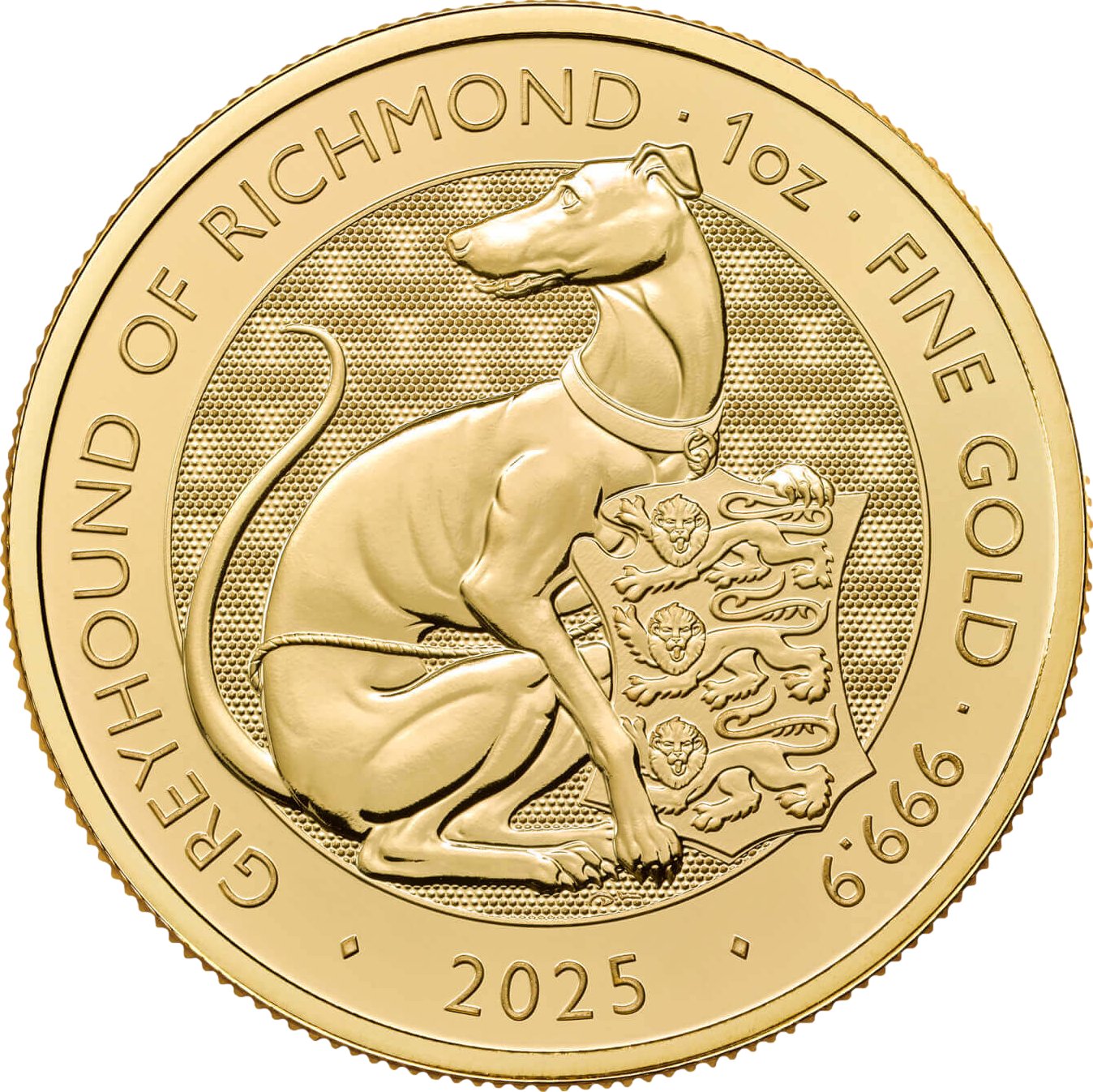 1 Unze Gold The Royal Tudor Beasts Greyhound 2025