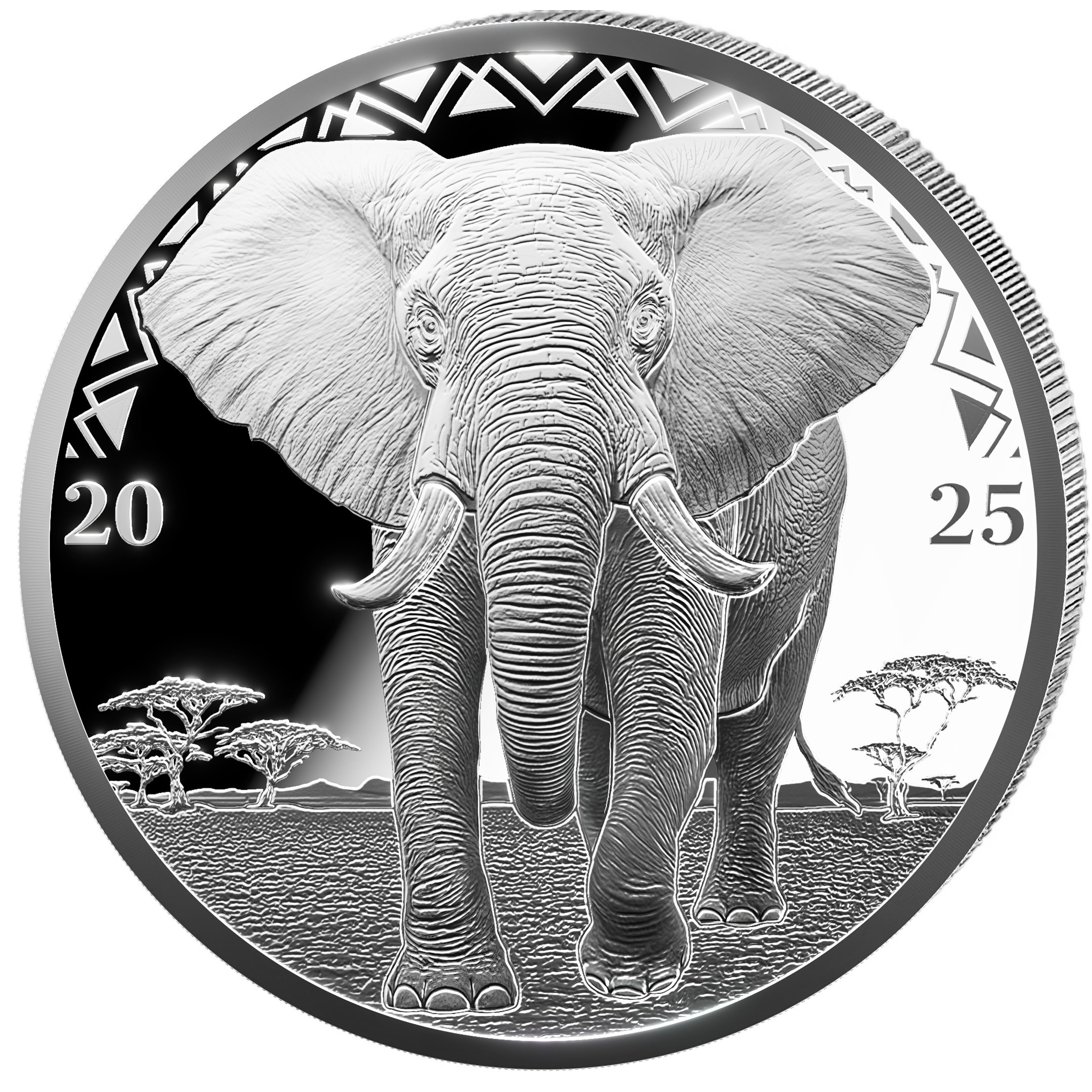 1 Unze Silber African Animals Elefant 2025 (Auflage: 1.000 | Polierte ...