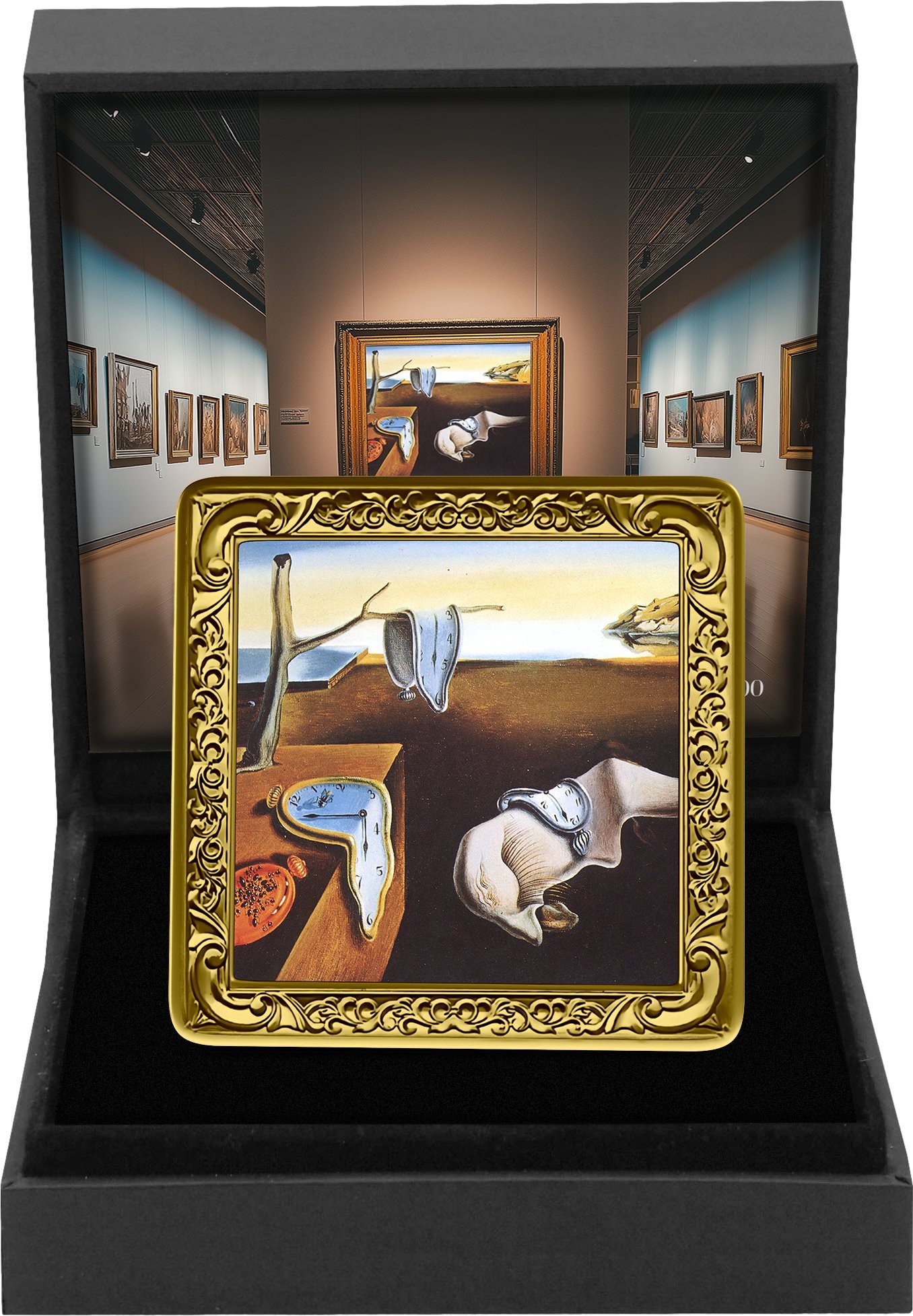 1 Unze Silber Bilderrahmen Salvador Dali - Fließende Uhren (Auflage ...