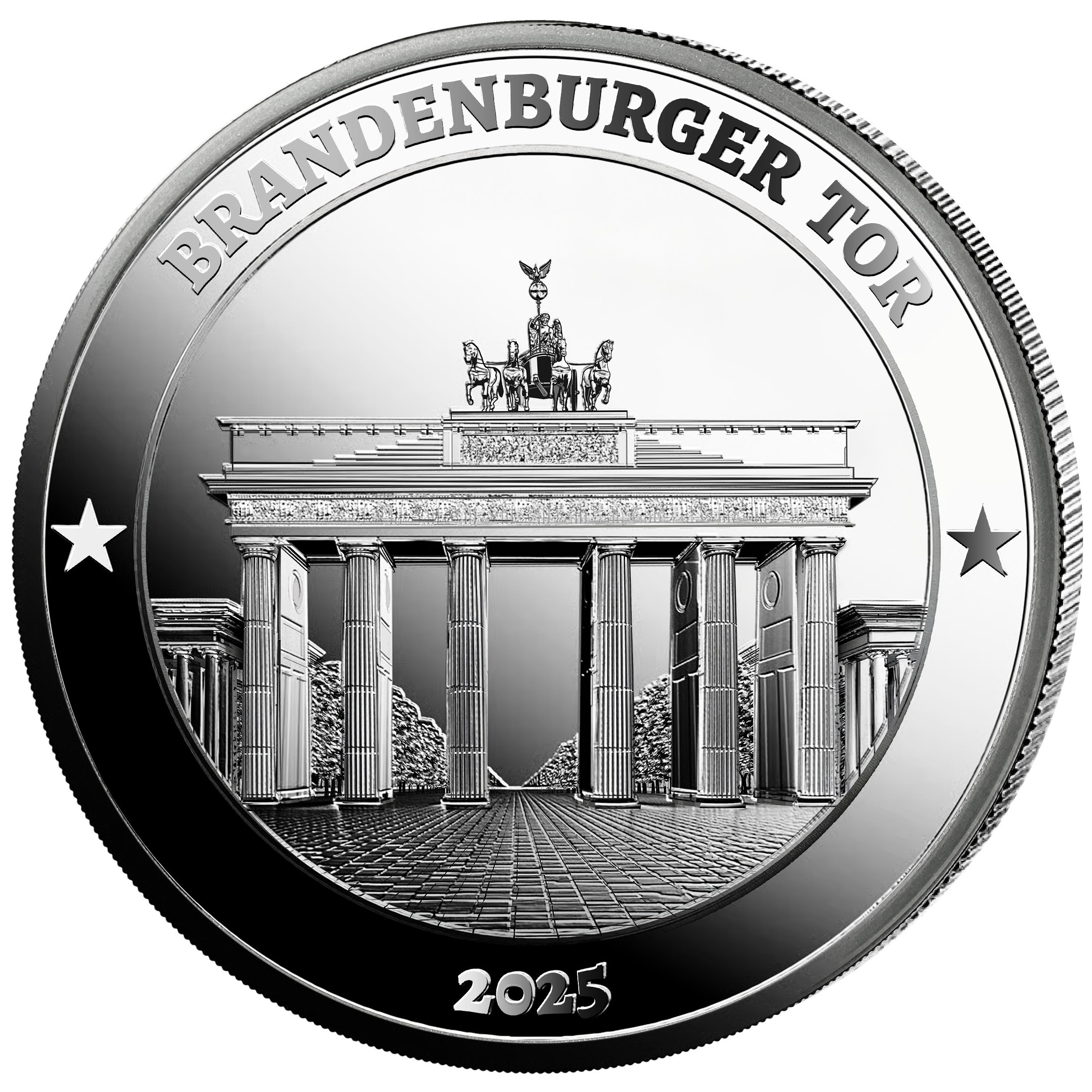 1 Unze Silber Brandenburger Tor (Auflage: 5.000 | Polierte Platte)