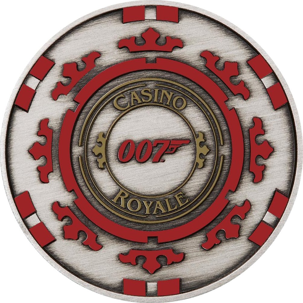 1 Unze Silber Casino Royale Chip James Bond 007 (Auflage: 2.500 ...