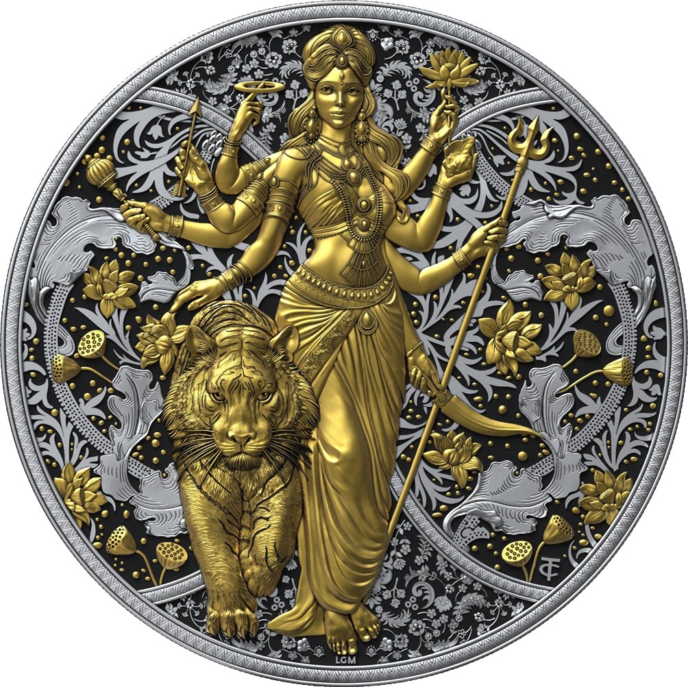 1 Unze Silber Durga Hindu Göttin 2025 (Auflage: 999 | High Relief ...