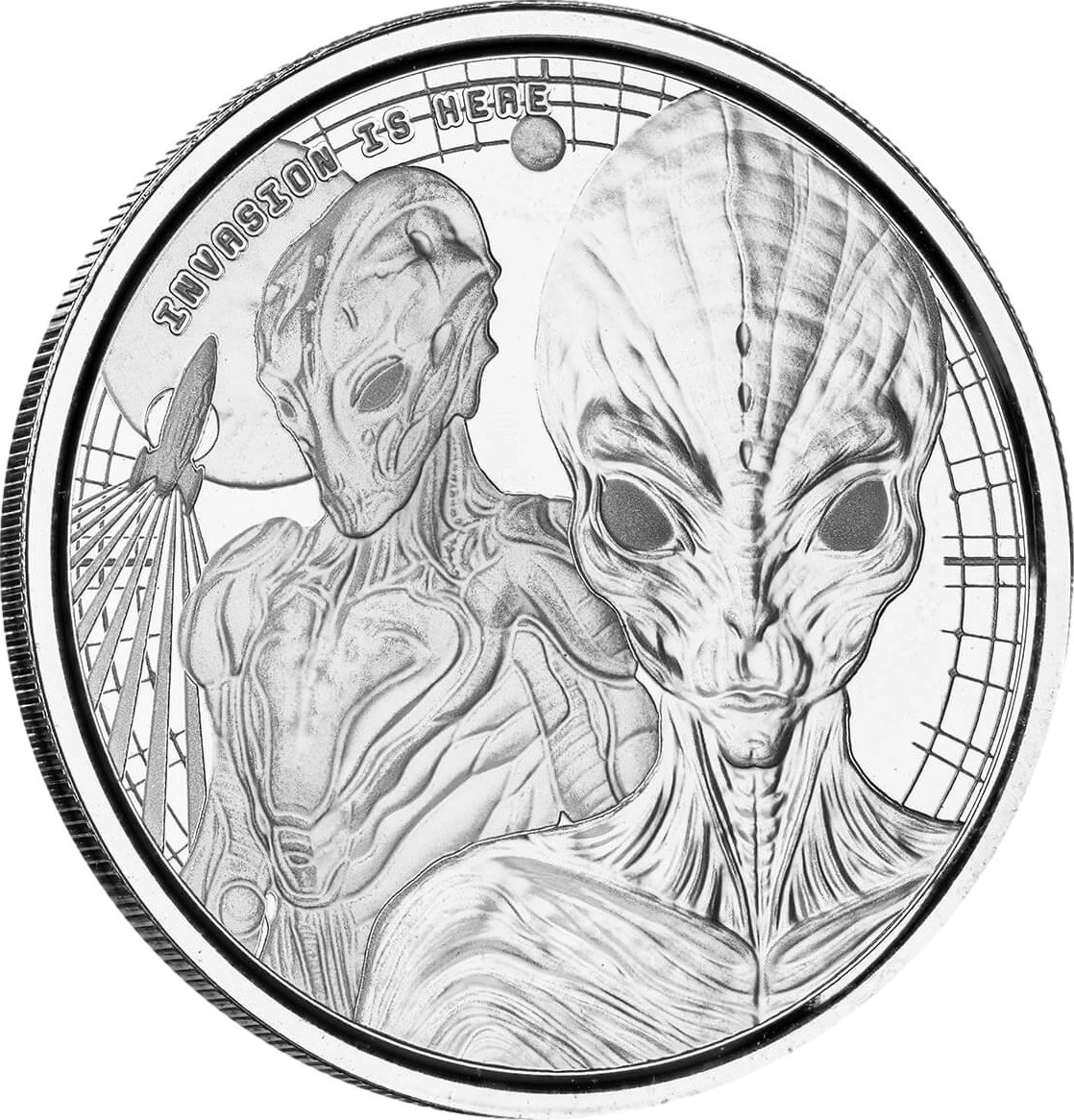 1 Unze Silber Ghana Alien 2023 (Auflage: 25.000)