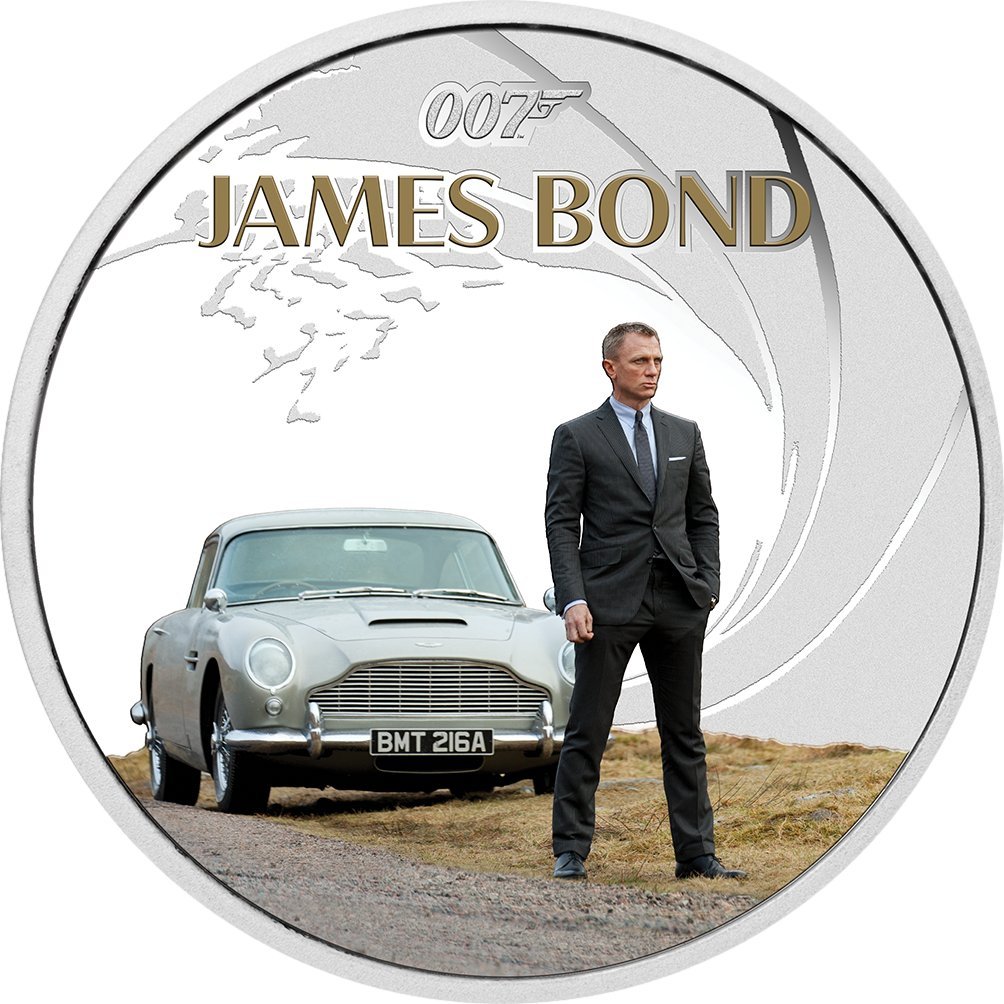 1 Unze Silber James Bond Daniel Craig 2024 (Auflage: 5.000 | Polierte ...