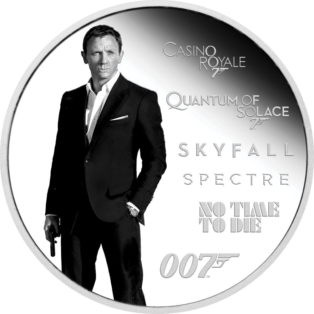 1 Unze Silber James Bond Daniel Craig 2024 PP (Auflage: 5.000 ...