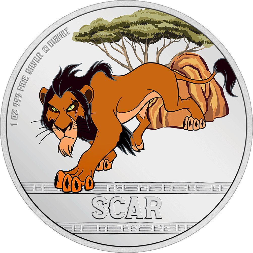1 Unze Silber König der Löwen Scar 2024 (Auflage: 1.994 | Polierte Platte)