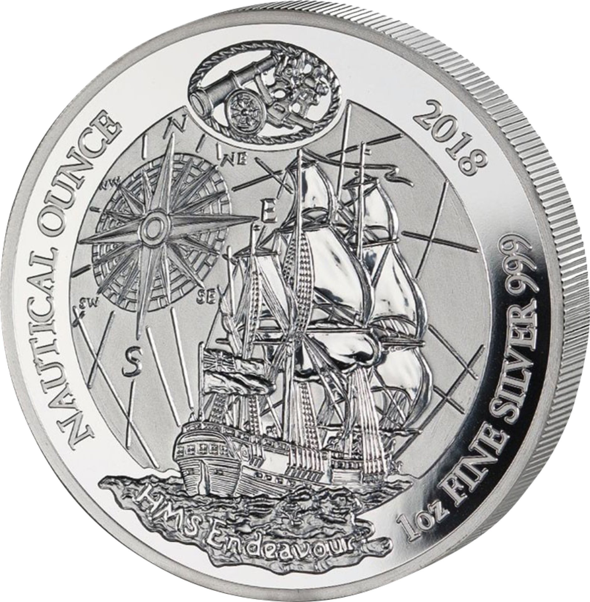 1 Unze Silber Nautical Ounce "250 Jahre Endeavour" 2018 PP (Auflage: 1. ...
