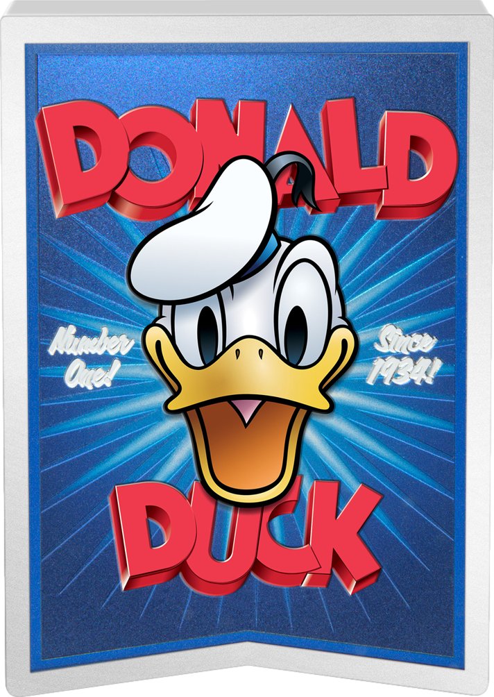 5 Unze Silber Disney Donald Duck 90. Geburtstag 2024 (Auflage: 200 ...