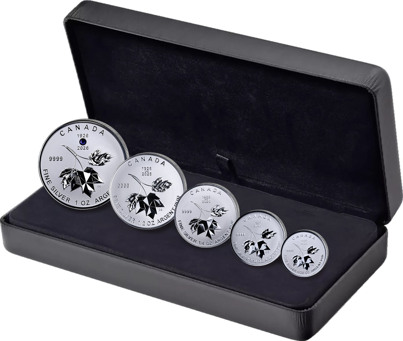 Silber Maple Leaf Jubiläums Set 2026 (Auflage: 3.000 | Reverse Proof)